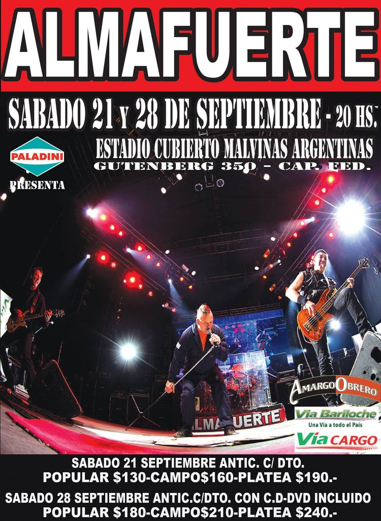 Metal Argento | Almafuerte – Estadio Malvinas Argentinas (28-09-2013)